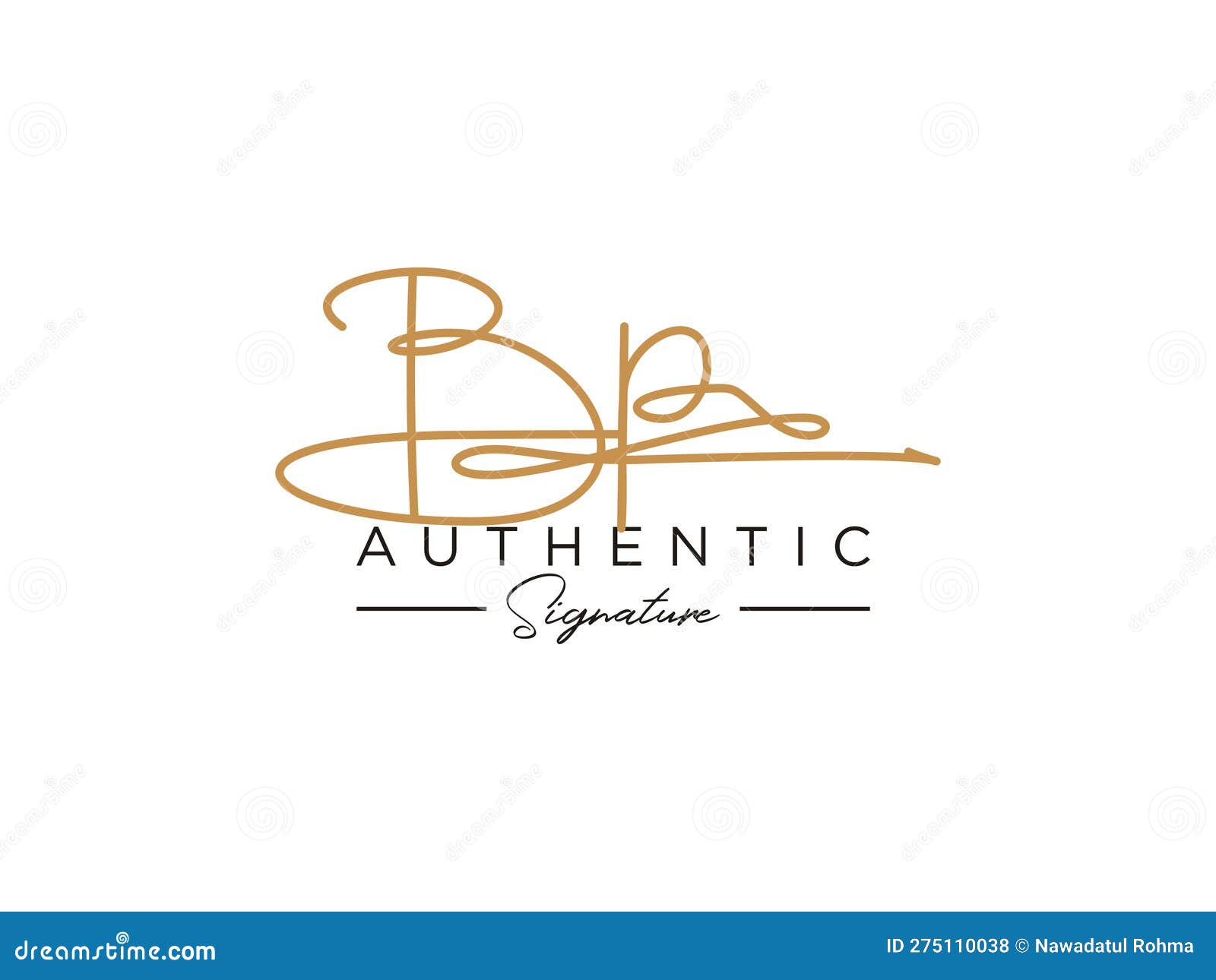 Letter BP Signature Logo Template Vector Stock Vector - Illustration of ...