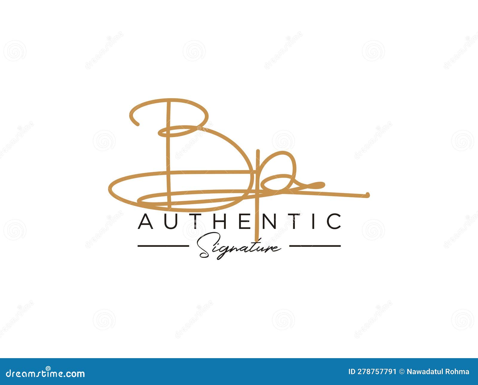 Letter BP Signature Logo Template Vector Stock Vector - Illustration of ...