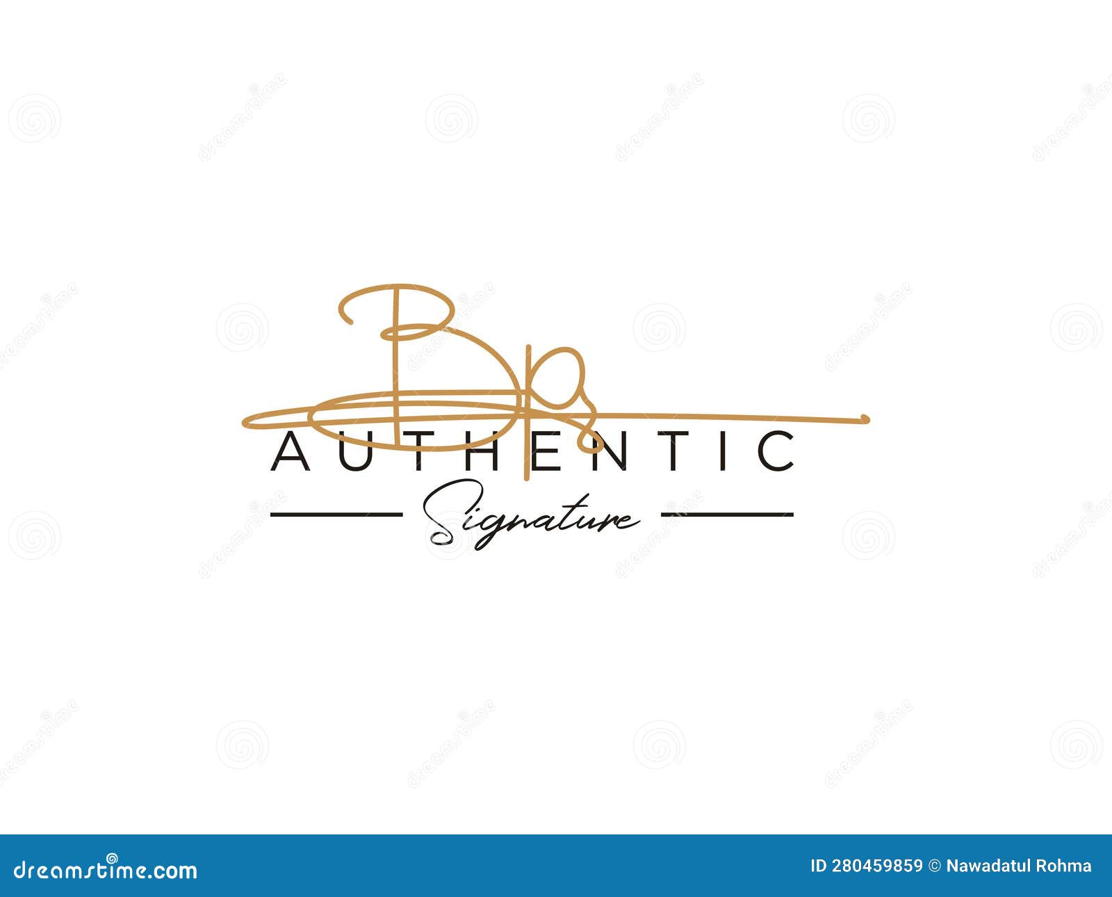 Letter BP Signature Logo Template Vector Stock Vector - Illustration of ...
