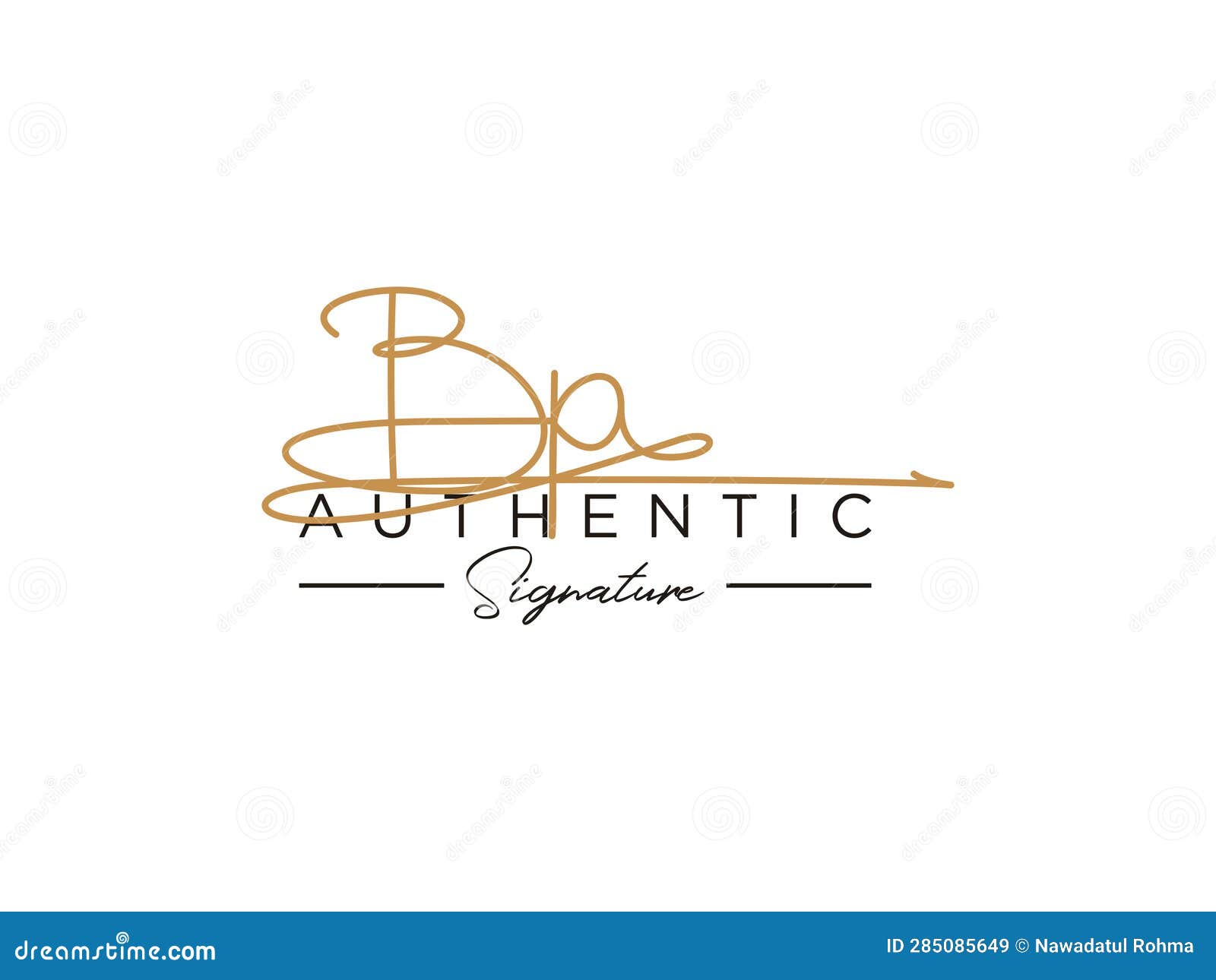Letter BP Signature Logo Template Vector Stock Vector - Illustration of ...