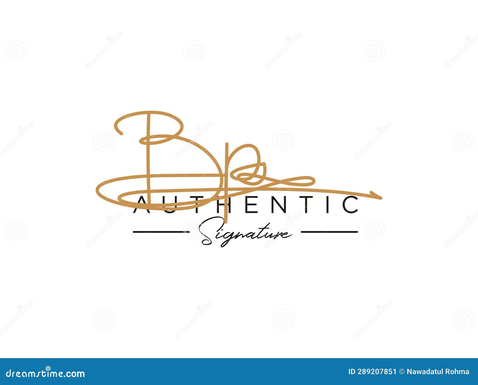 Letter BP Signature Logo Template Vector Stock Vector - Illustration of ...
