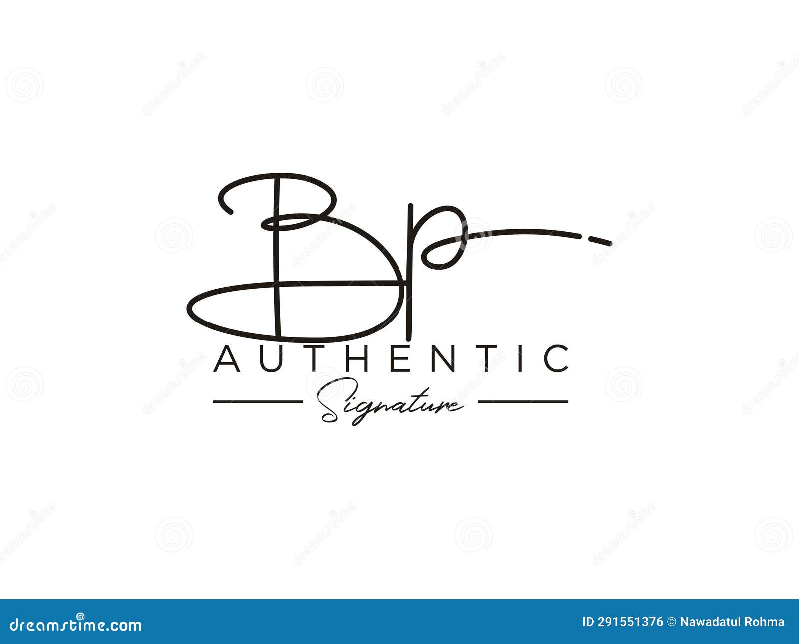 Letter BP Signature Logo Template Vector Stock Vector - Illustration of ...
