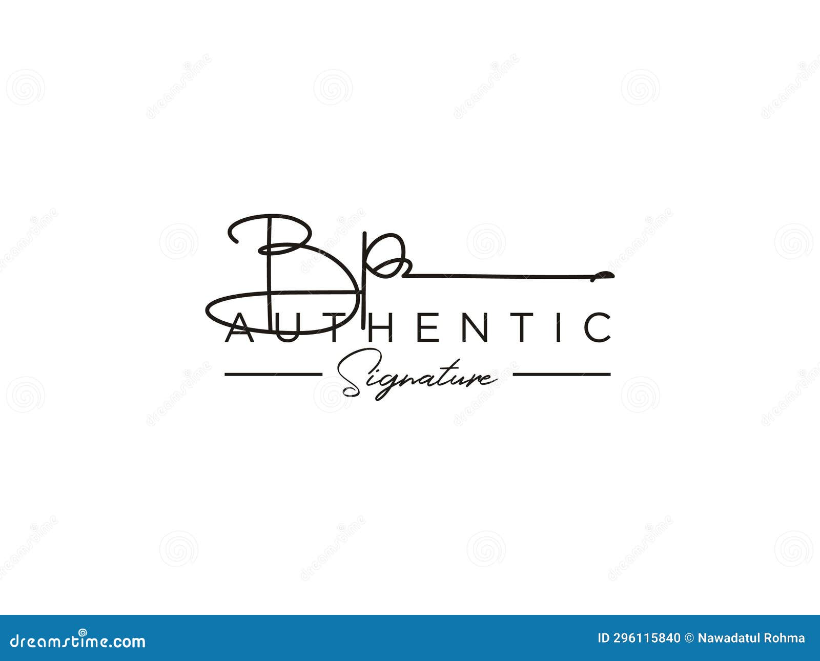 Letter BP Signature Logo Template Vector Stock Vector - Illustration of ...
