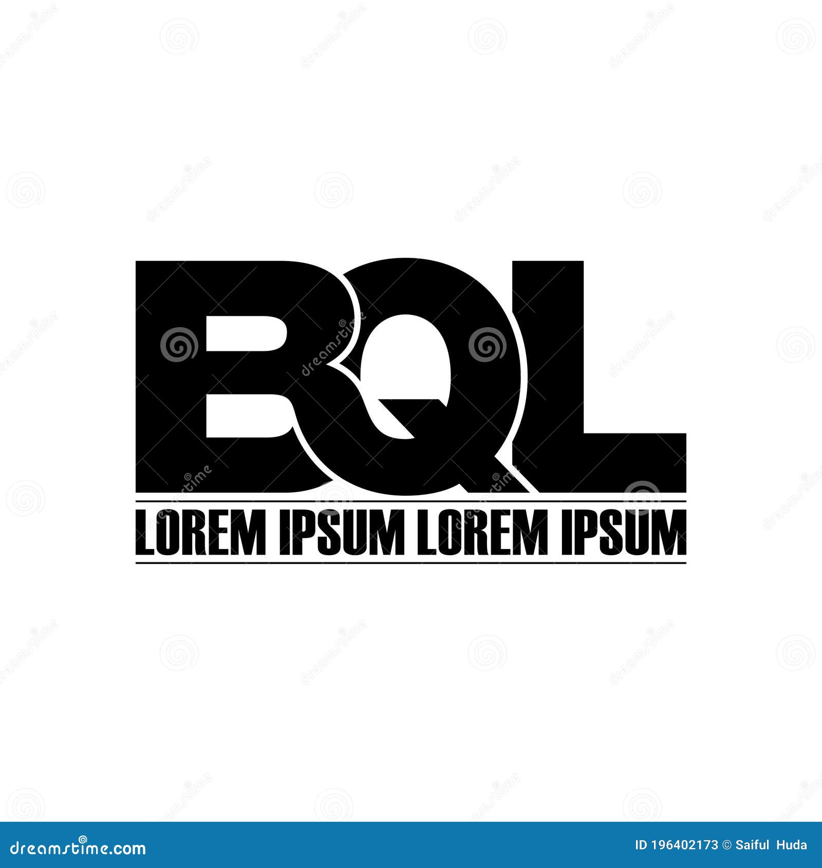 Letter BQL Simple Monogram Logo Icon Design. Stock Vector ...