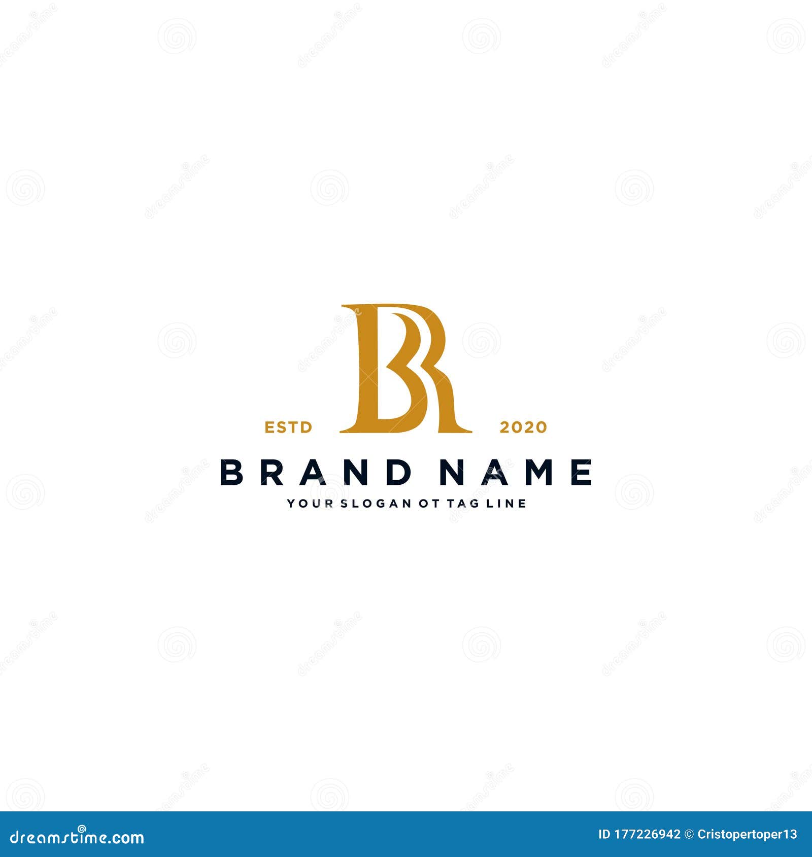 Letter BR Logo Design Vector Stock Vector - Illustration of finance ...