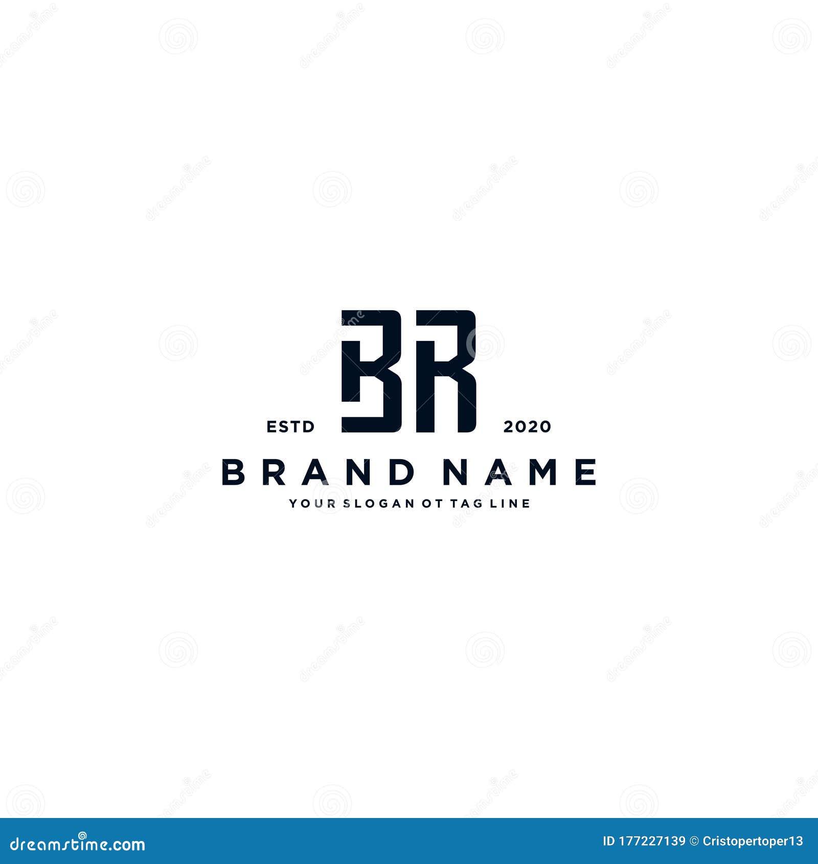 Letter BR Logo Design Vector Stock Vector - Illustration of identity ...