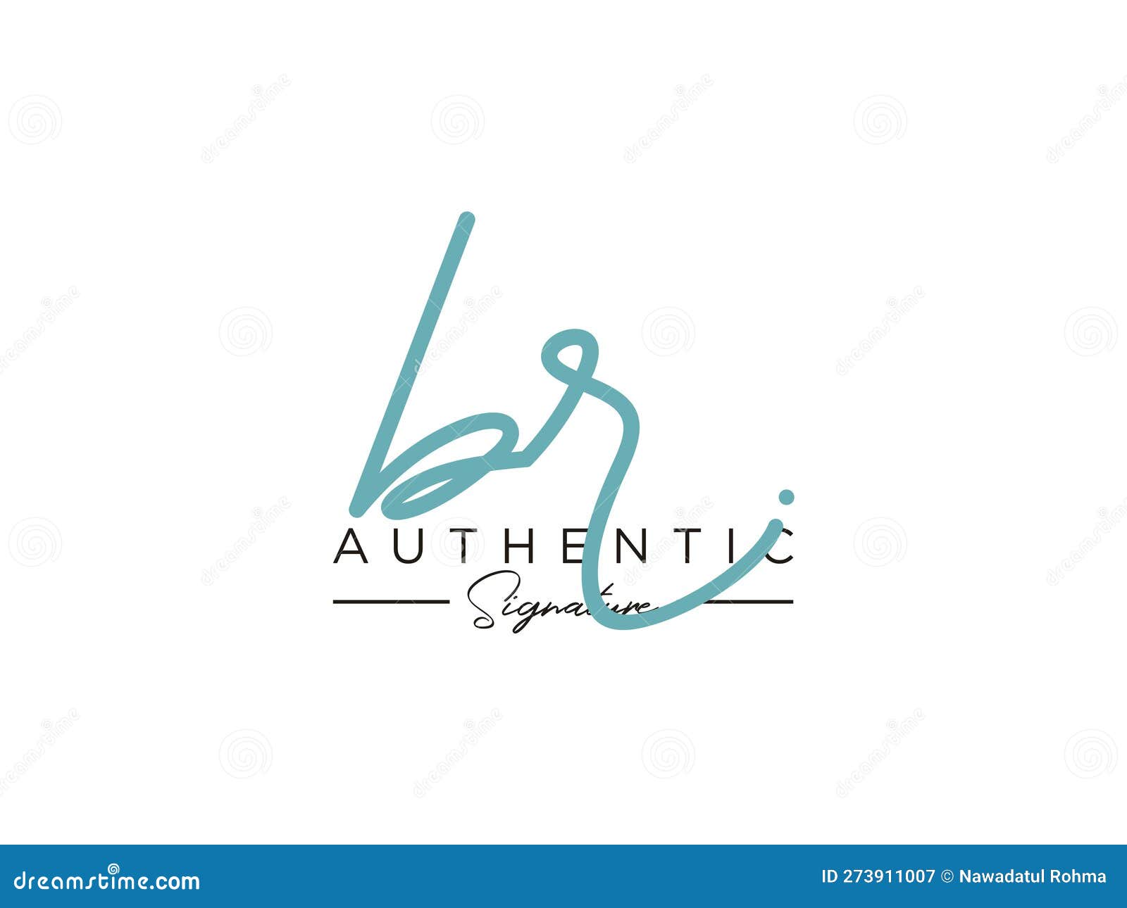Letter BR Signature Logo Template Vector Stock Vector - Illustration of ...