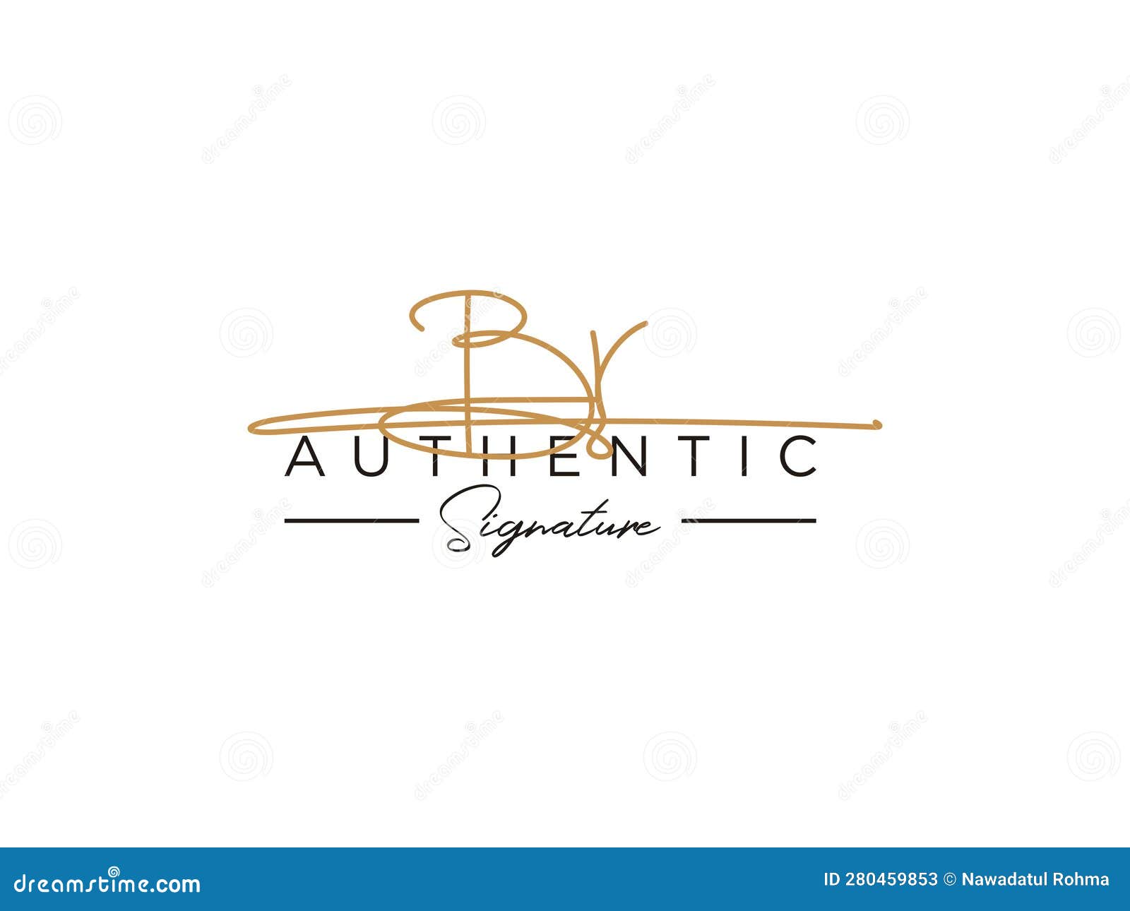 Letter BR Signature Logo Template Vector Stock Vector - Illustration of ...