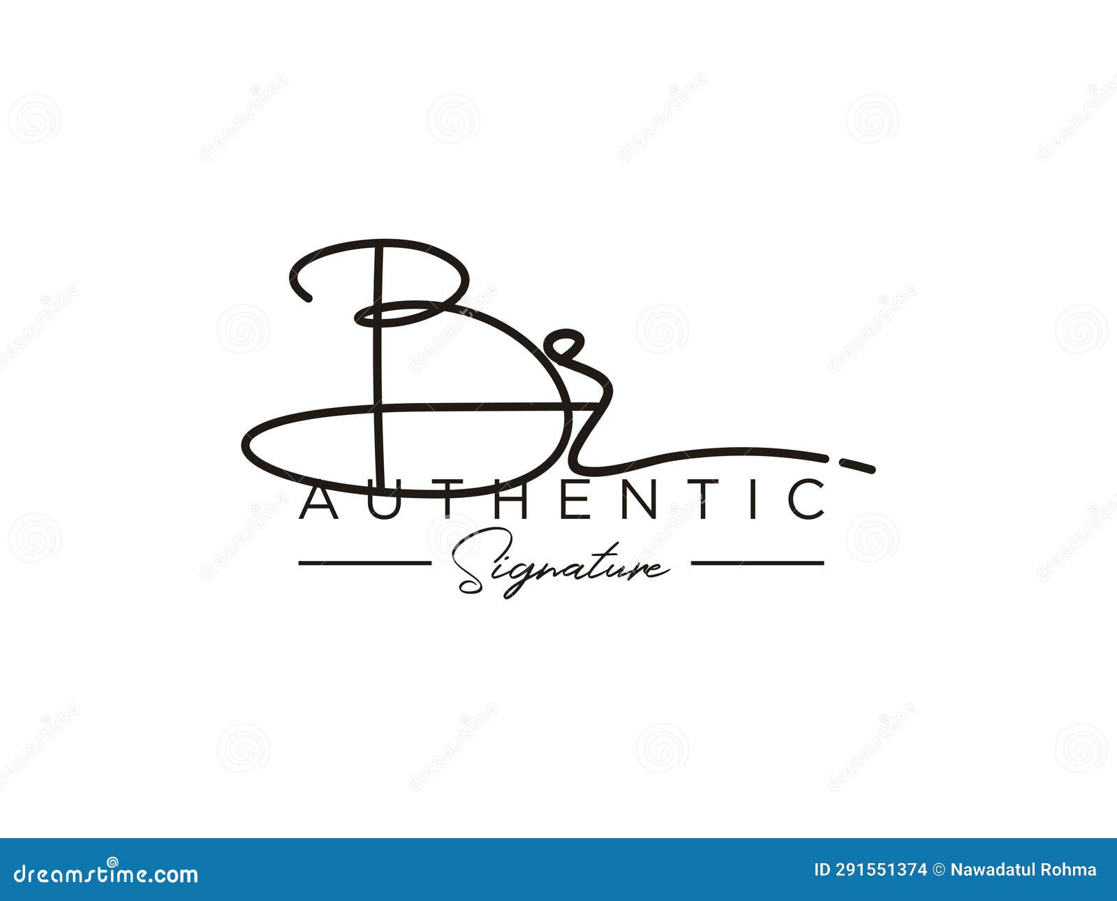 Letter BR Signature Logo Template Vector Stock Vector - Illustration of ...