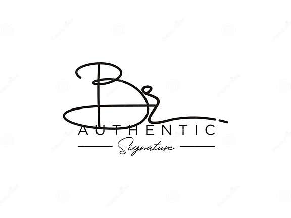 Letter BR Signature Logo Template Vector Stock Vector - Illustration of ...