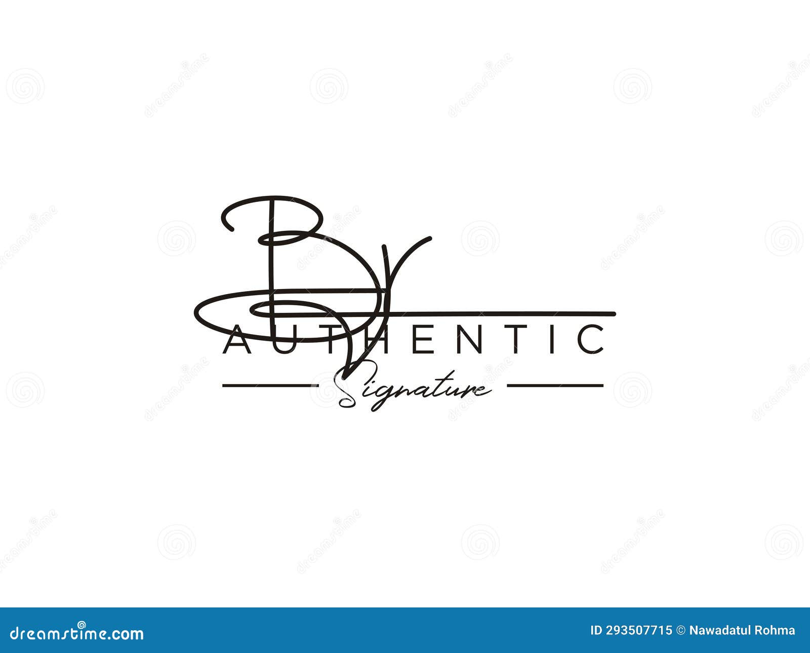 Letter BR Signature Logo Template Vector Stock Vector - Illustration of ...