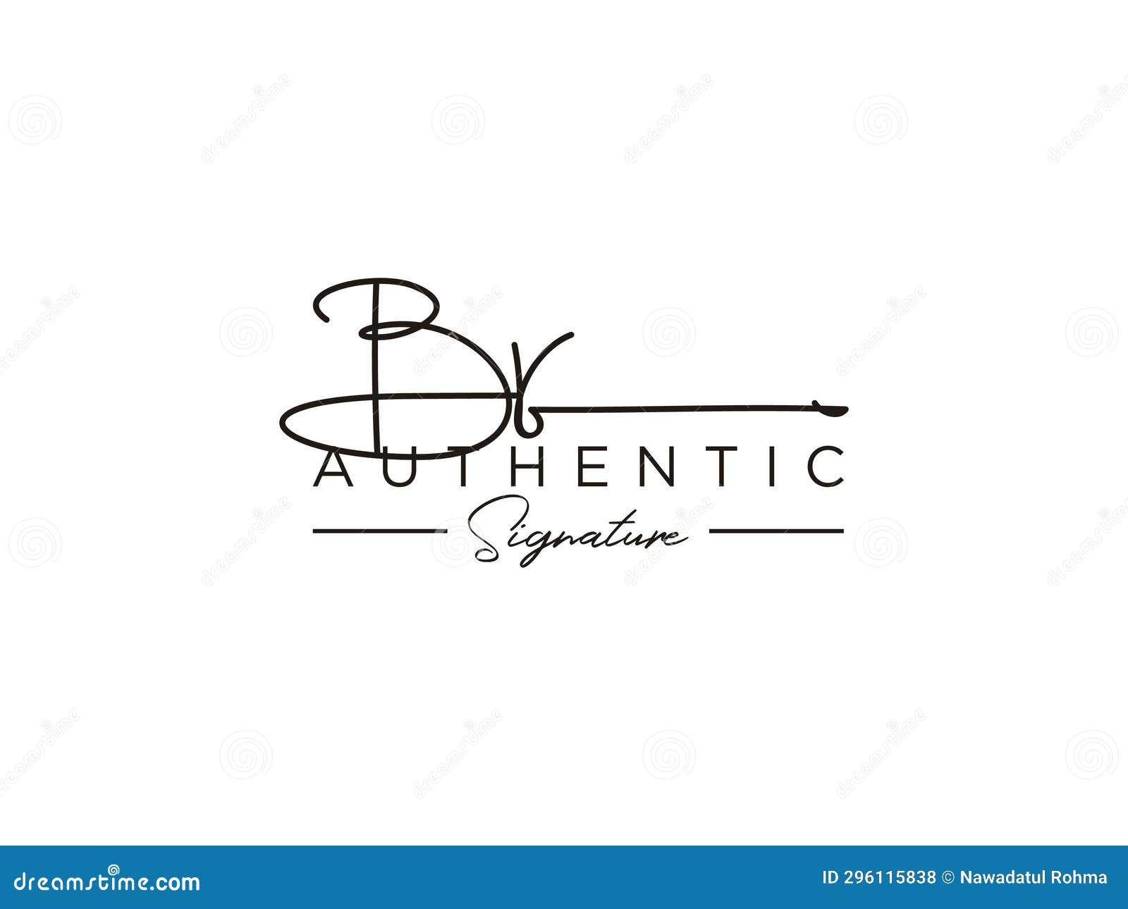 Letter BR Signature Logo Template Vector Stock Vector - Illustration of ...