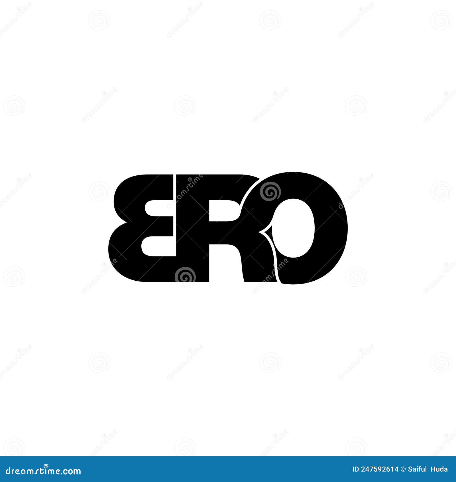 Letter BRO Simple Monogram Logo Icon Design. Stock Vector ...