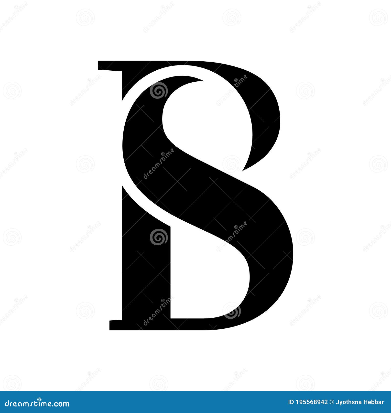 Letter BS or Letter SB Logo, Vector Format Stock Vector - Illustration ...