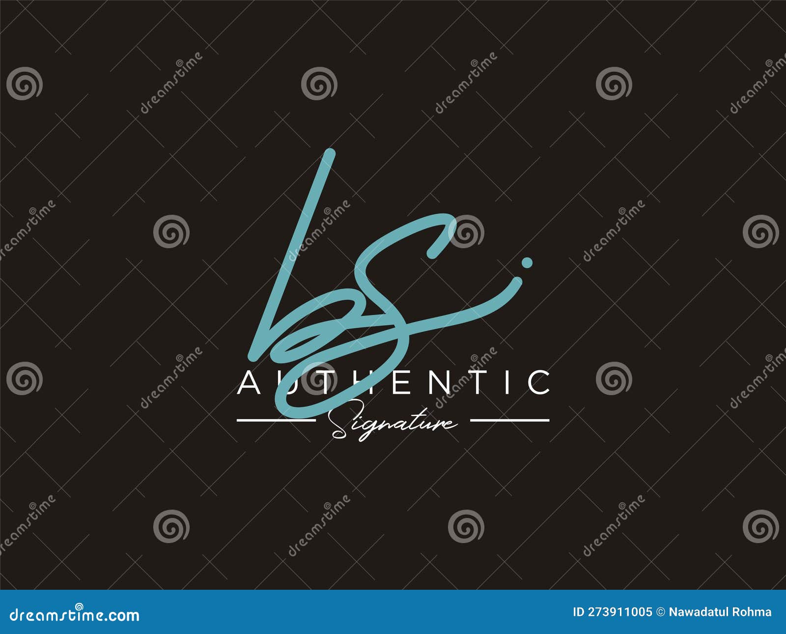 Letter BS Signature Logo Template Vector Stock Vector - Illustration of ...