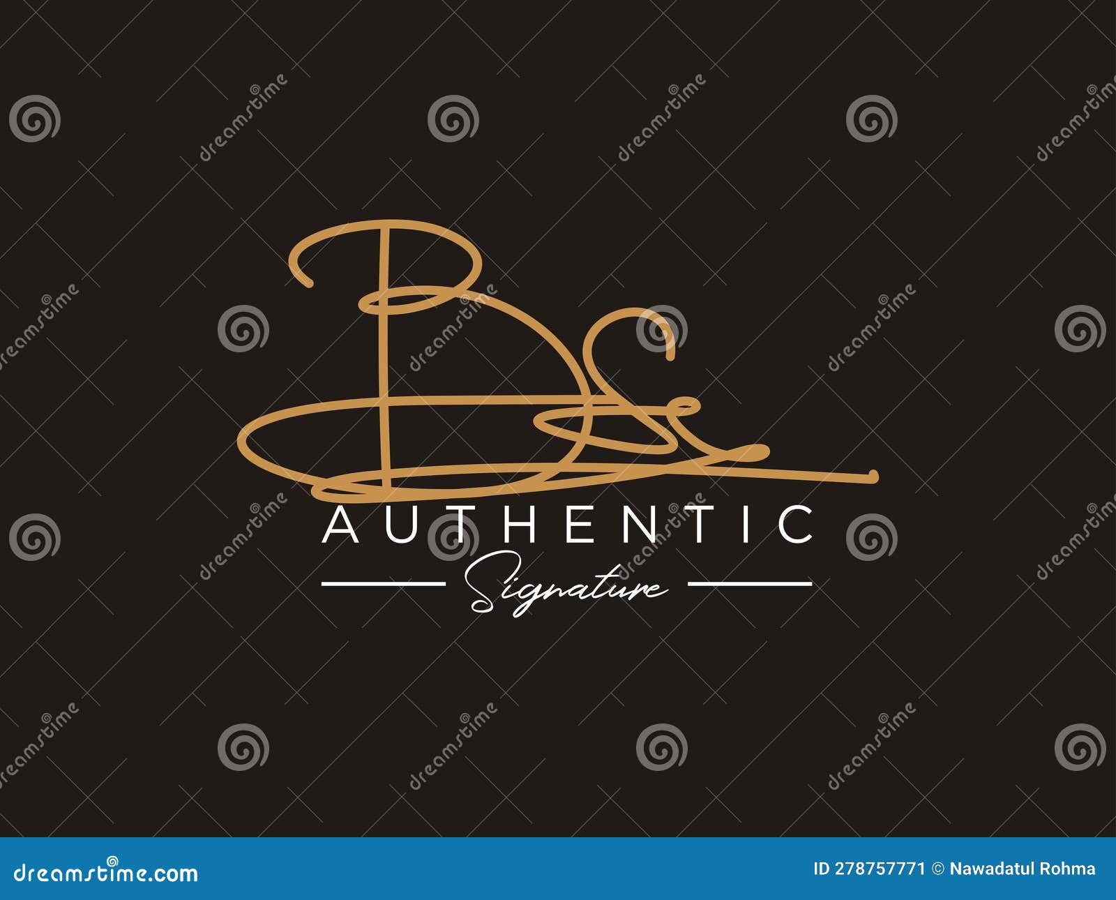 Letter BS Signature Logo Template Vector Stock Vector - Illustration of ...