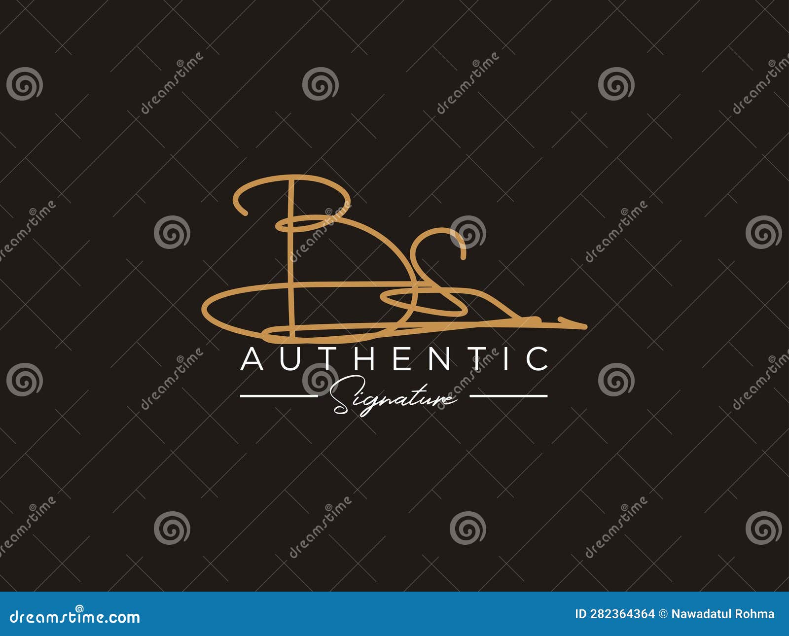 Letter BS Signature Logo Template Vector Stock Vector - Illustration of ...
