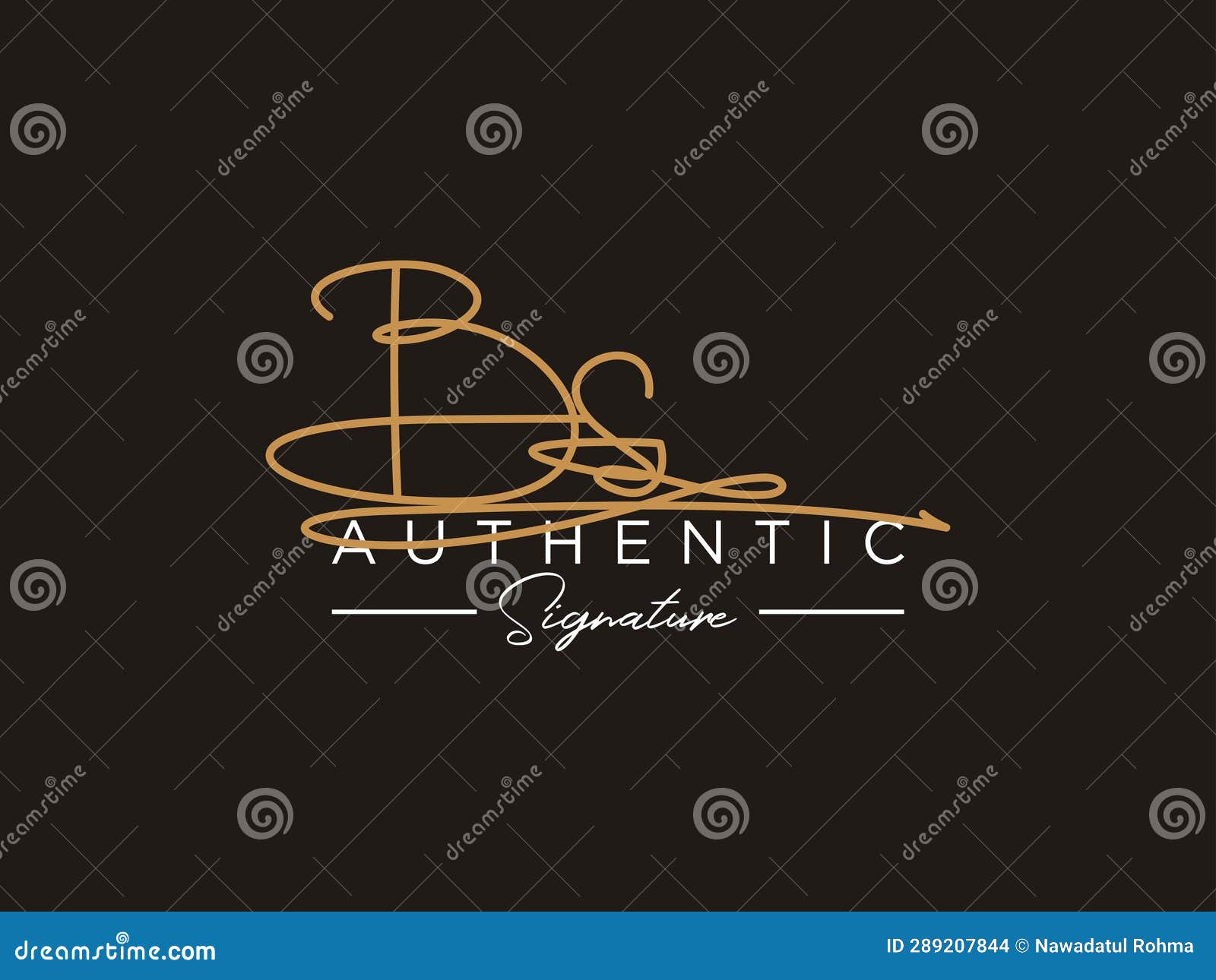 Letter BS Signature Logo Template Vector Stock Vector - Illustration of ...