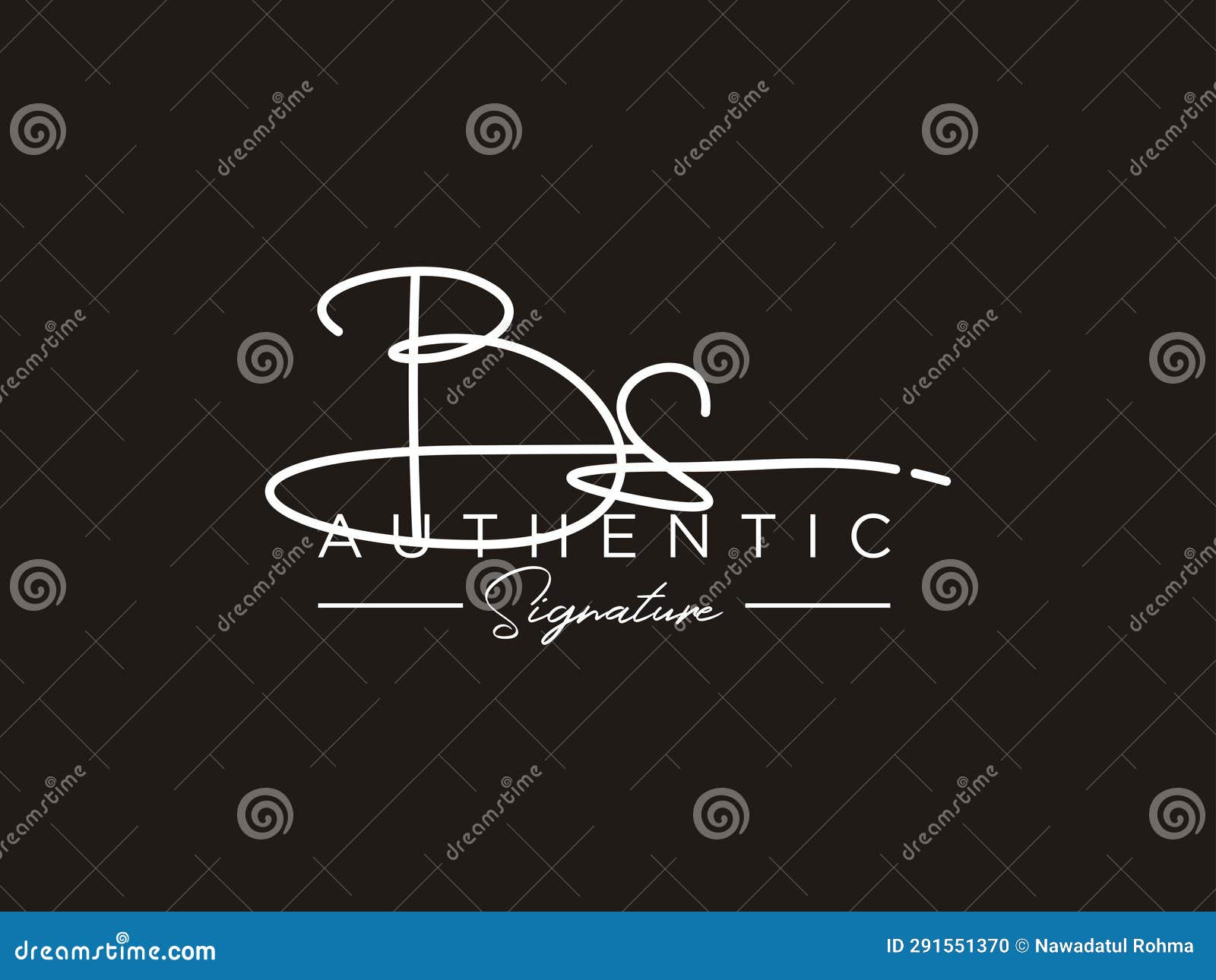 Letter BS Signature Logo Template Vector Stock Vector - Illustration of ...