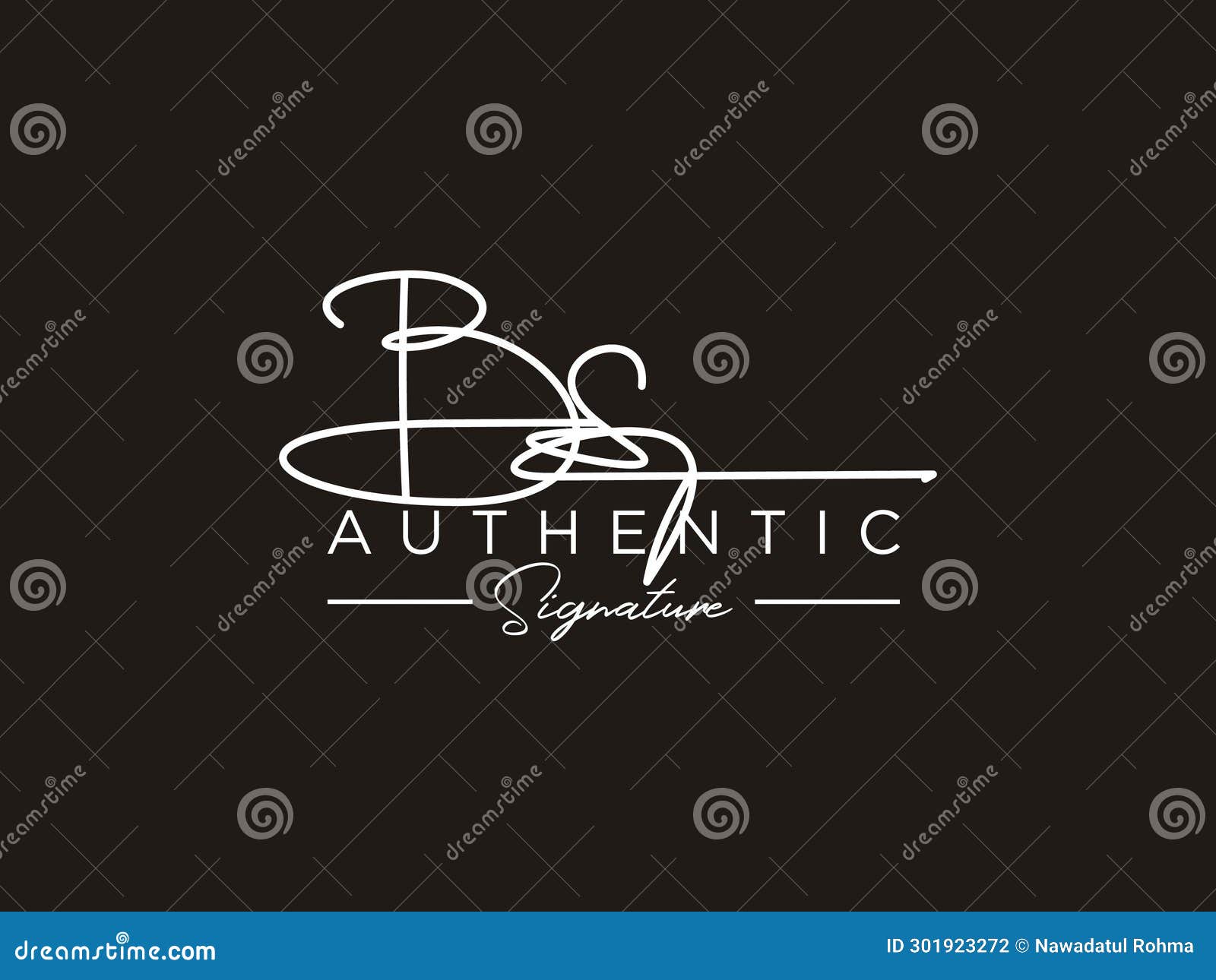 Letter BS Signature Logo Template Vector Stock Vector - Illustration of ...
