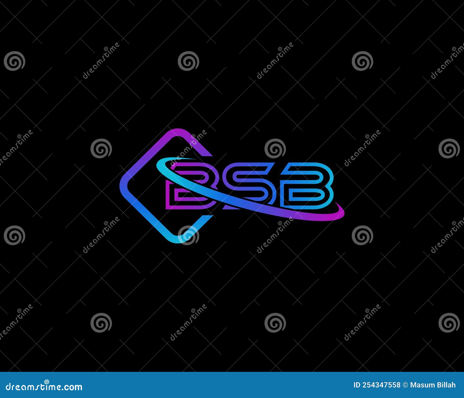 Letter BSB Creative Technology Logo Design Concept. Stock Vector ...