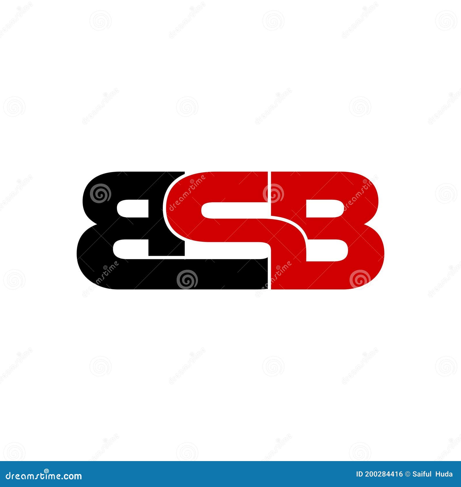 Letter BSB Simple Monogram Logo Icon Design. Stock Vector ...