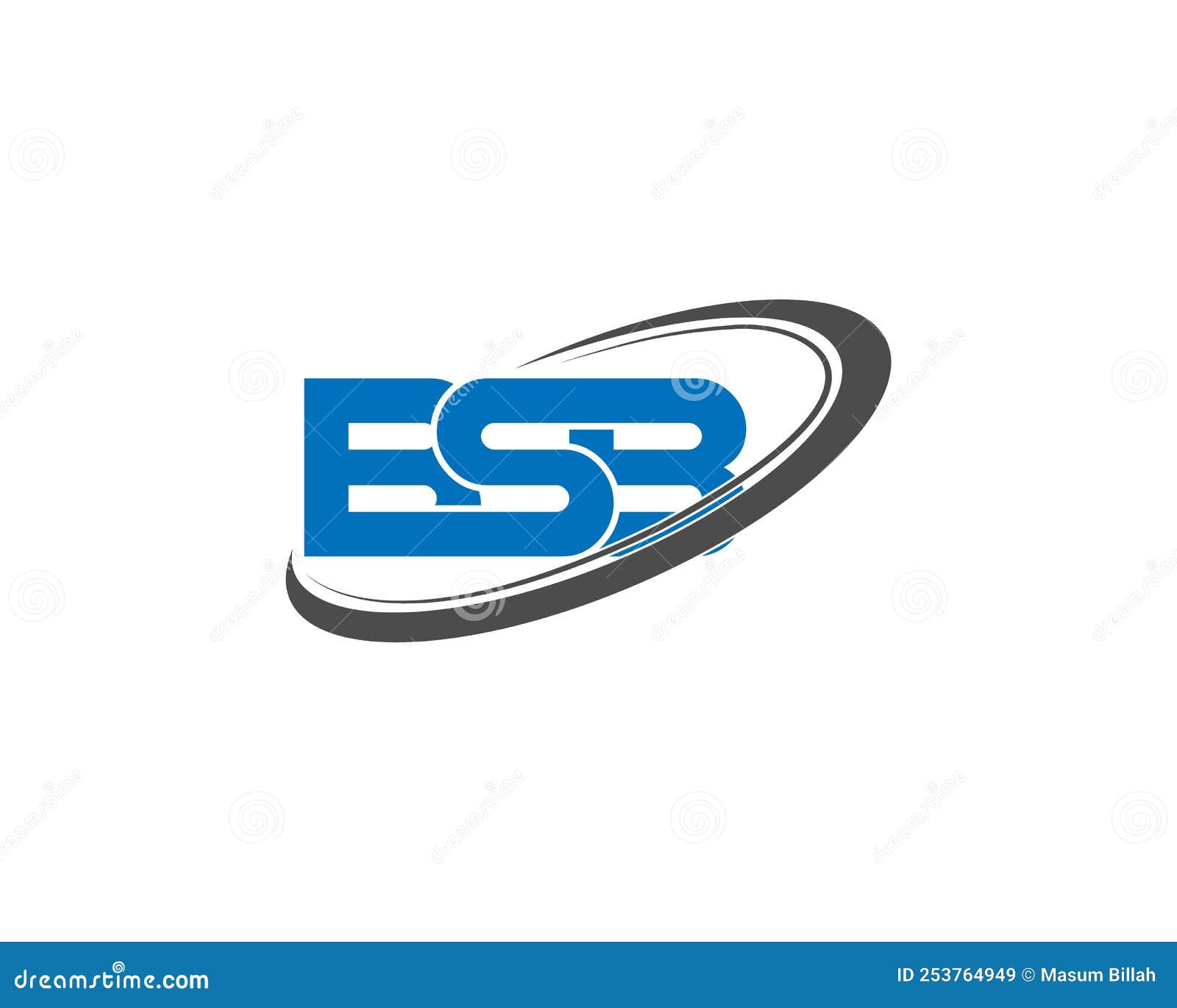 Letter BSB Unique Logo Design. Stock Vector - Illustration of document ...