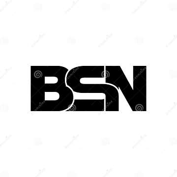 Letter BSN Simple Monogram Logo Icon Design. Stock Vector ...