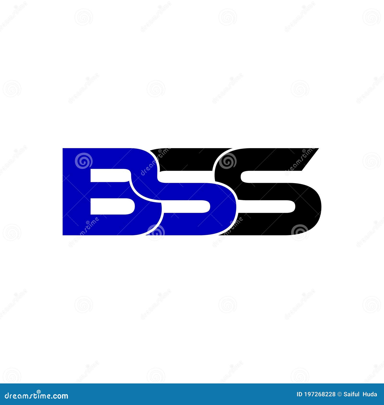 Letter BSS Simple Monogram Logo Icon Design. Vector Illustration ...