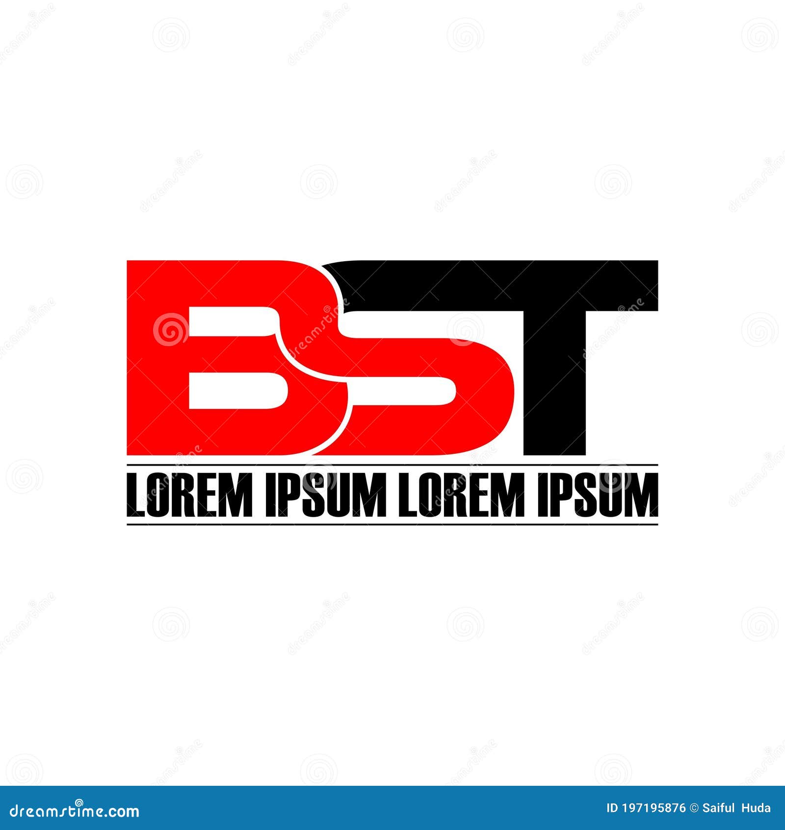 Letter BST Simple Monogram Logo Icon Design. Stock Vector ...