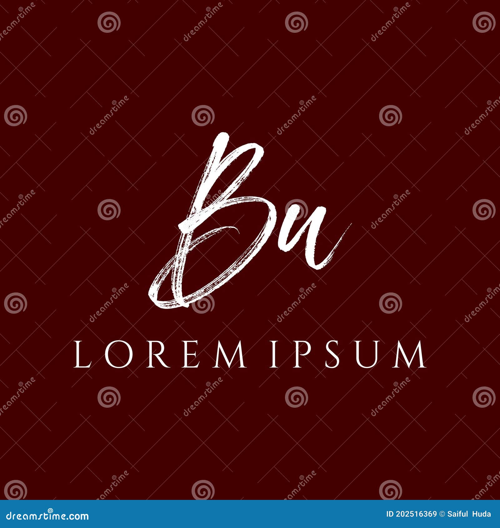 Letter BU Simple Monogram Logo Icon Design. Stock Vector - Illustration ...