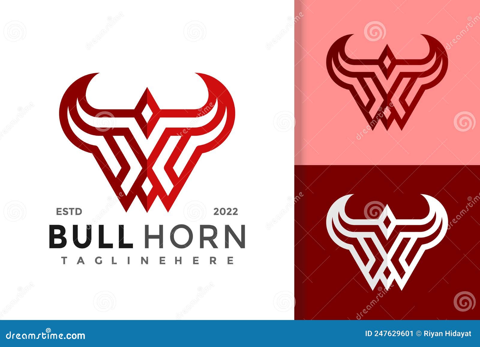 Letter X Bull Horn Modern Logo Design Vector Template Stock Vector ...