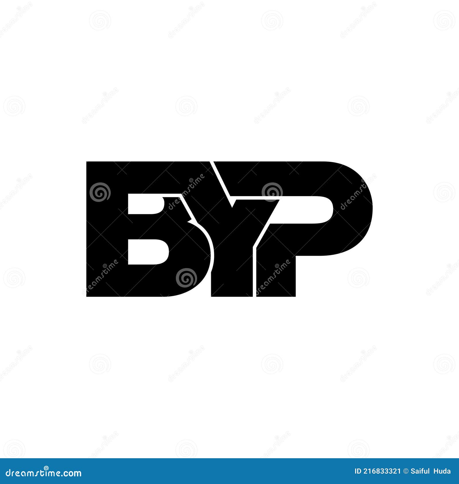 Letter BYP Simple Monogram Logo Icon Design. Stock Vector ...