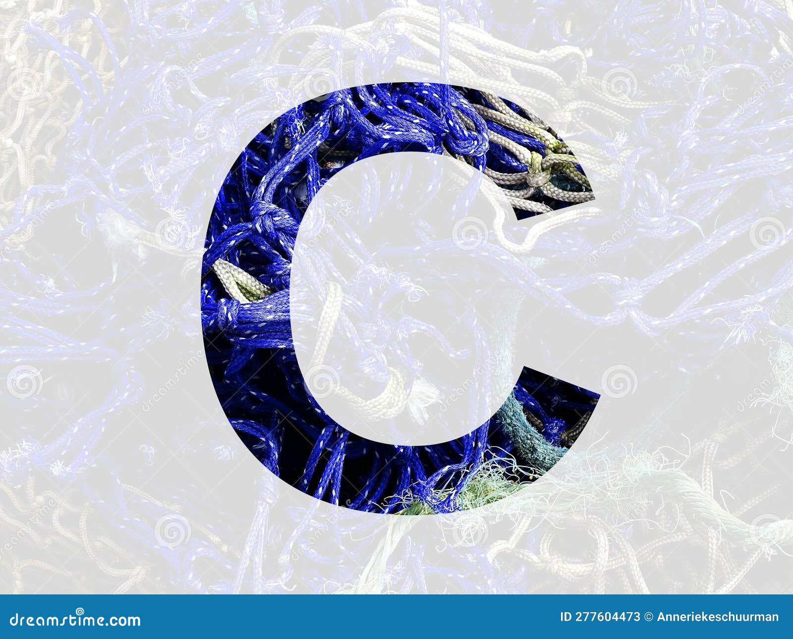 Fancy Letter C In Blue