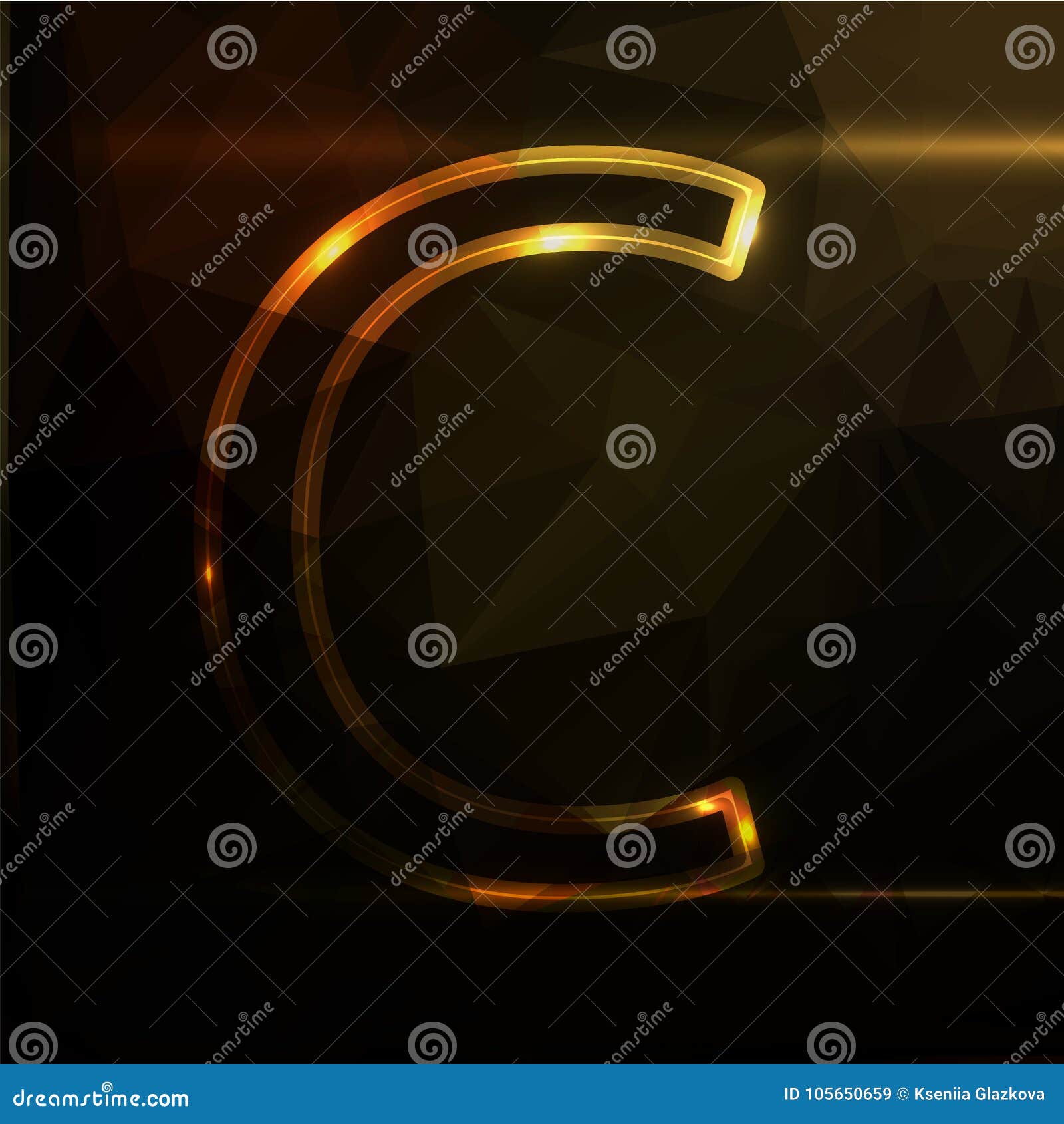 Letter C Big Triangular Stock Illustrations – 2 Letter C Big Triangular ...