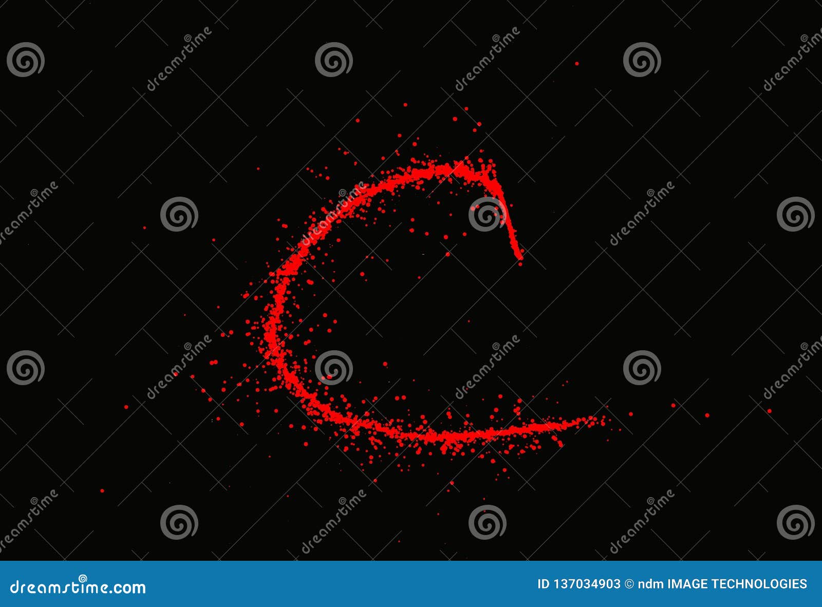 Letter C in Black Background Stock Illustration - Illustration of light ...