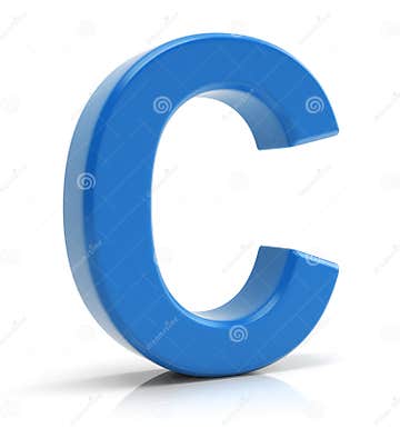 Letter C stock illustration. Illustration of blue, letters - 171326293