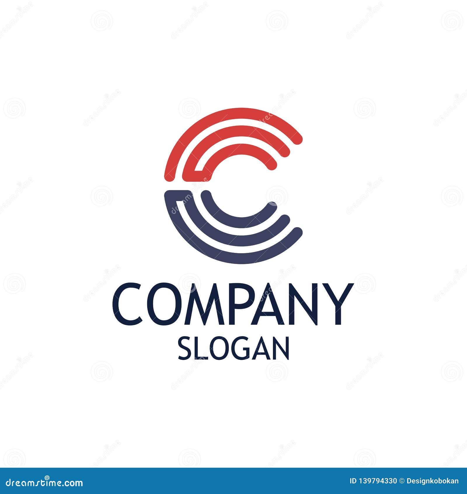 Letter C for Business Logo Design Stock Vector - Illustration of ...