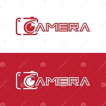Letter C with Camera Logo Design Vector Illustration Template Stock ...