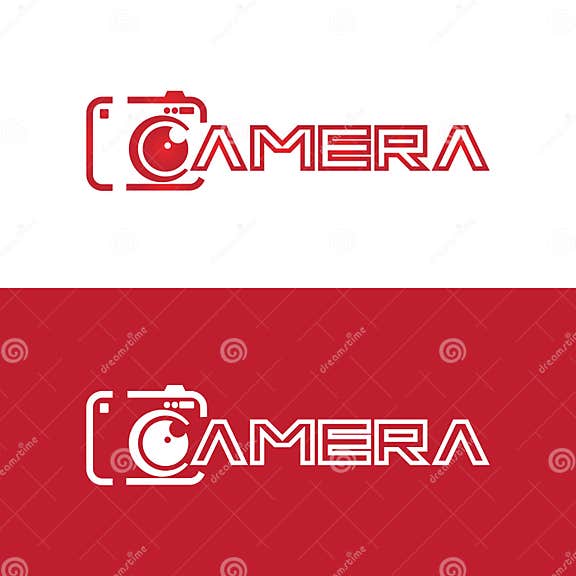 Letter C with Camera Logo Design Vector Illustration Template Stock ...