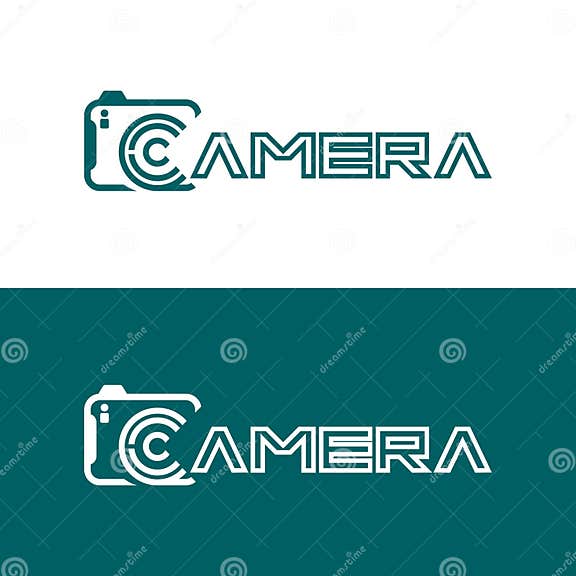 Letter C with Camera Logo Design Vector Illustration Template Stock ...