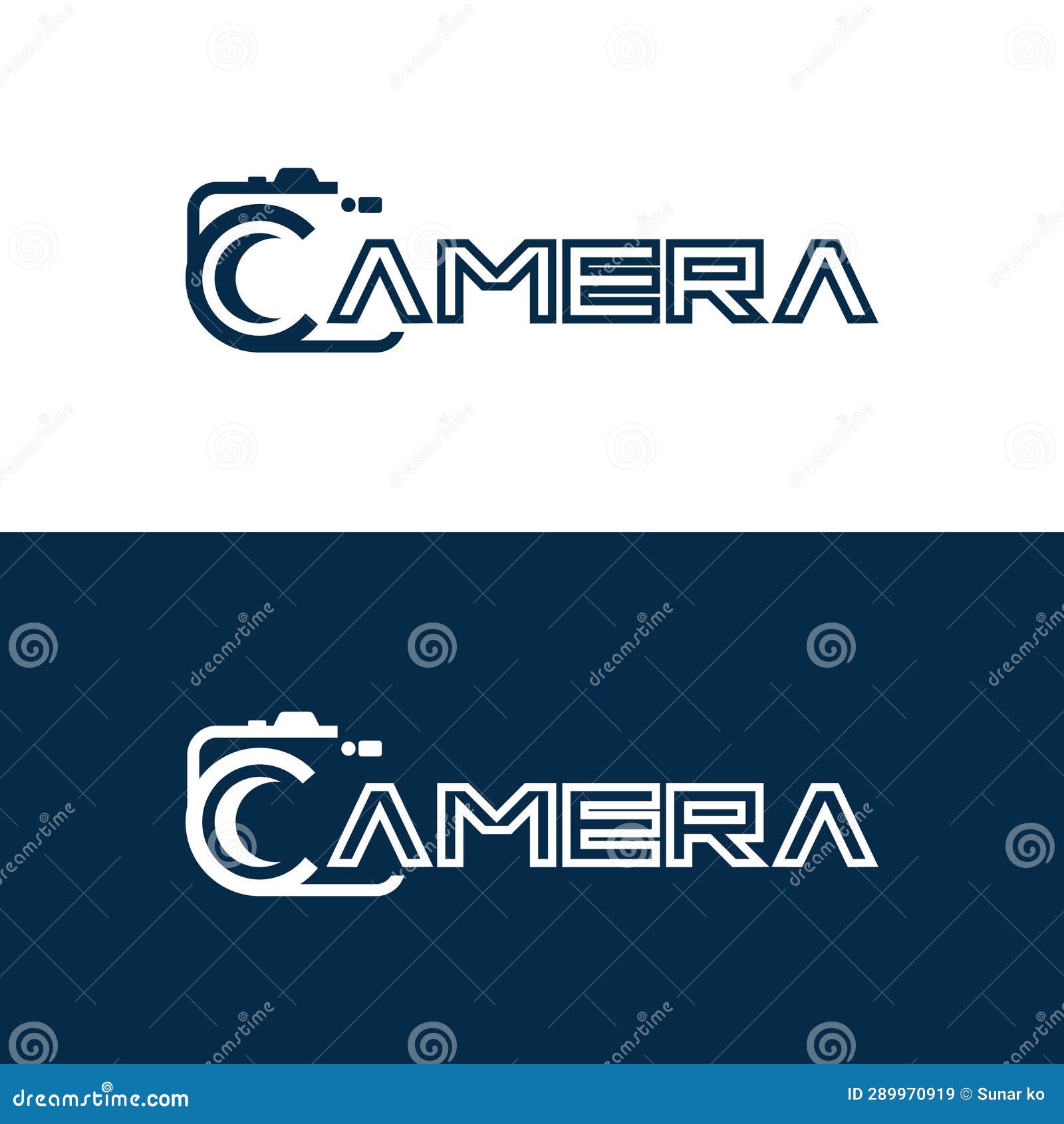 Letter C with Camera Logo Design Vector Illustration Template Stock ...