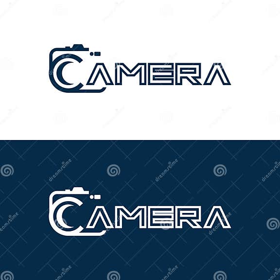 Letter C with Camera Logo Design Vector Illustration Template Stock ...