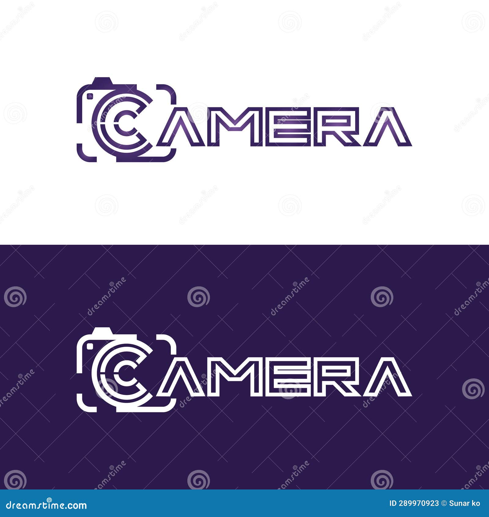 Letter C with Camera Logo Design Vector Illustration Template Stock ...