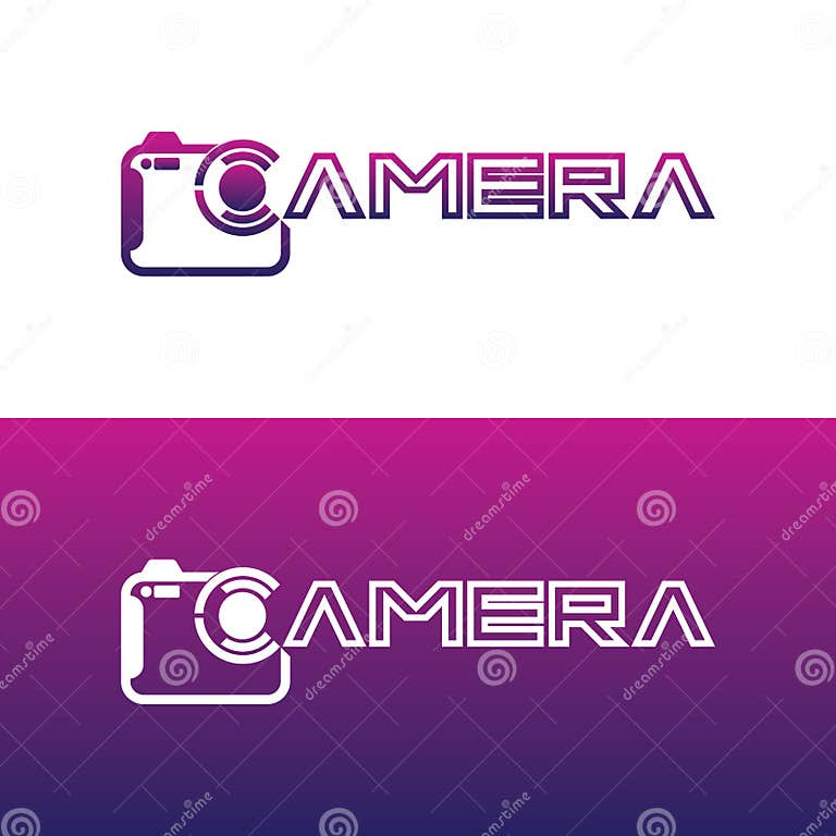 Letter C with Camera Logo Design Vector Illustration Template Stock ...