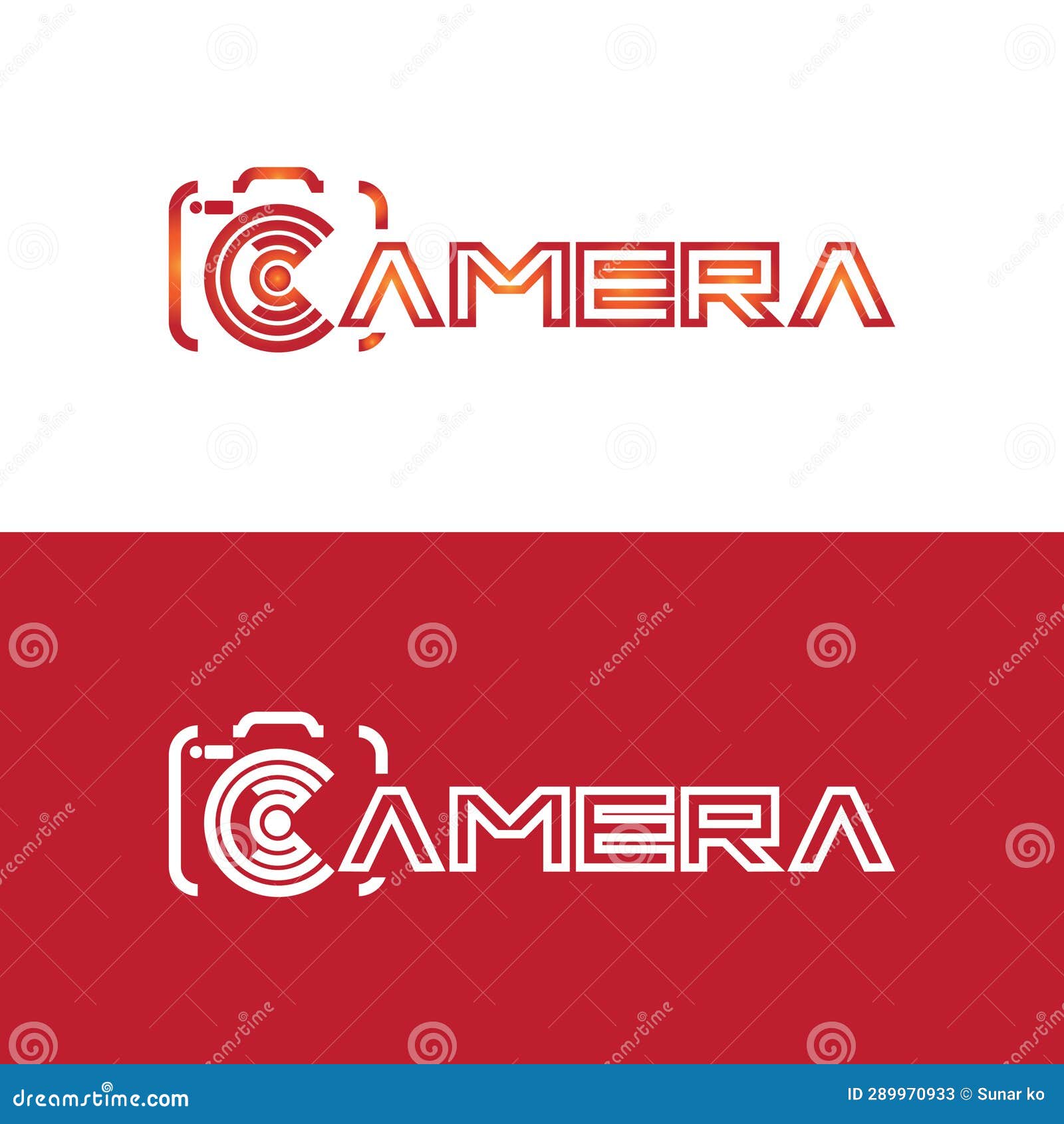 Letter C with Camera Logo Design Vector Illustration Template Stock ...