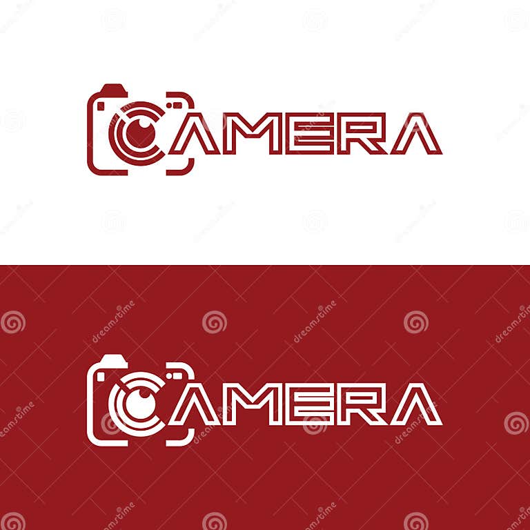 Letter C with Camera Logo Design Vector Illustration Template Stock ...