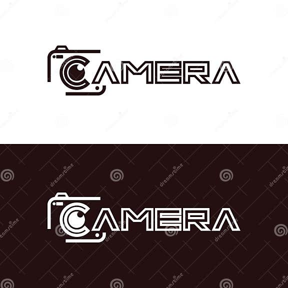 Letter C with Camera Logo Design Vector Illustration Template Stock ...