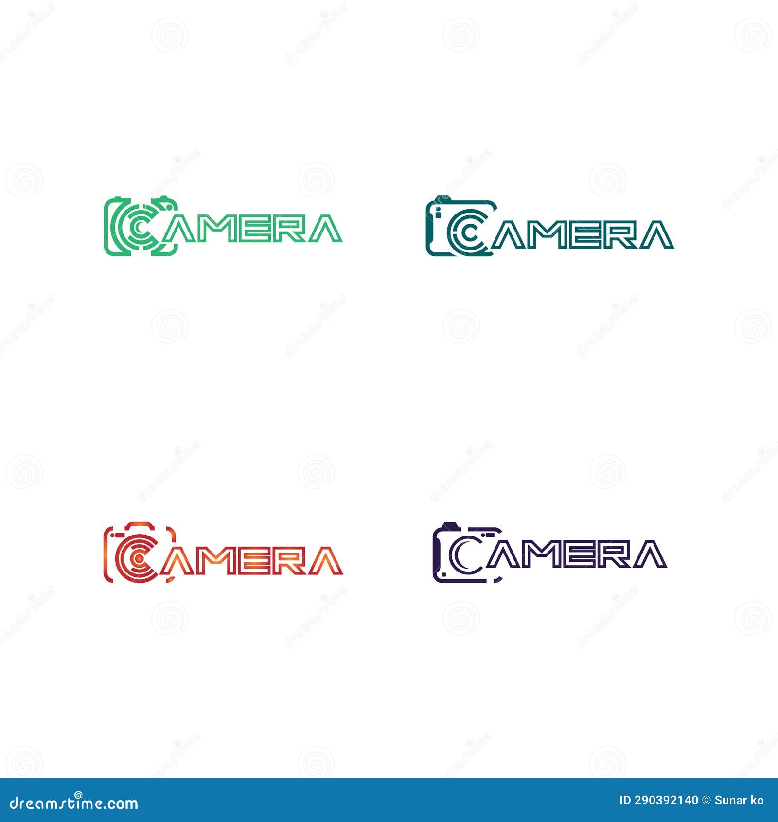 Letter C with Camera Logo Design Vector Illustration Template Stock ...