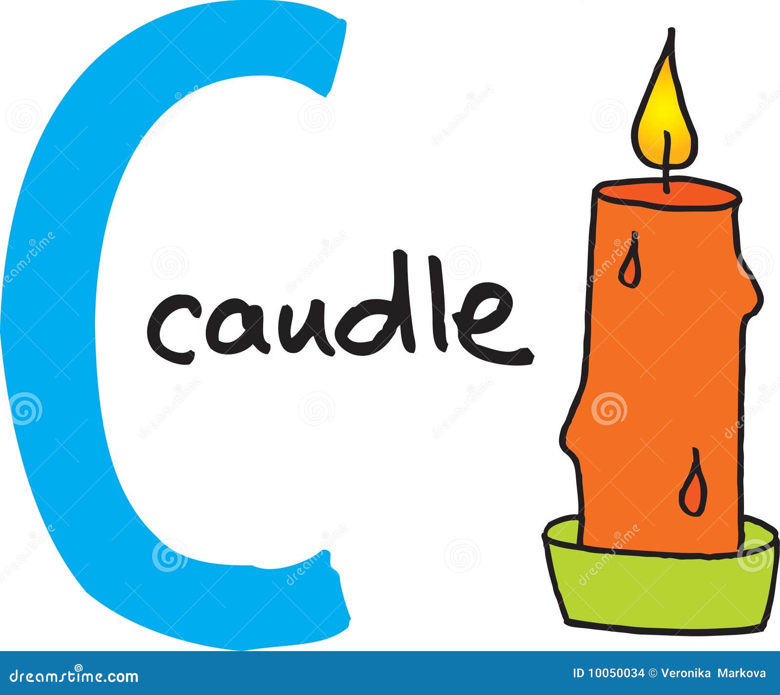 Letter C - candle stock vector. Illustration of curves - 10050034